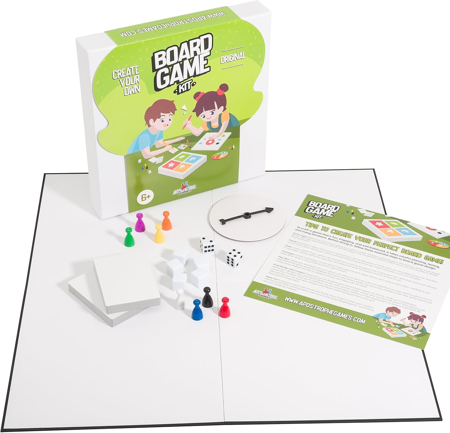 Apostrophe Games DIY Board Game Kit - Create Your Own Family Fun Game ...