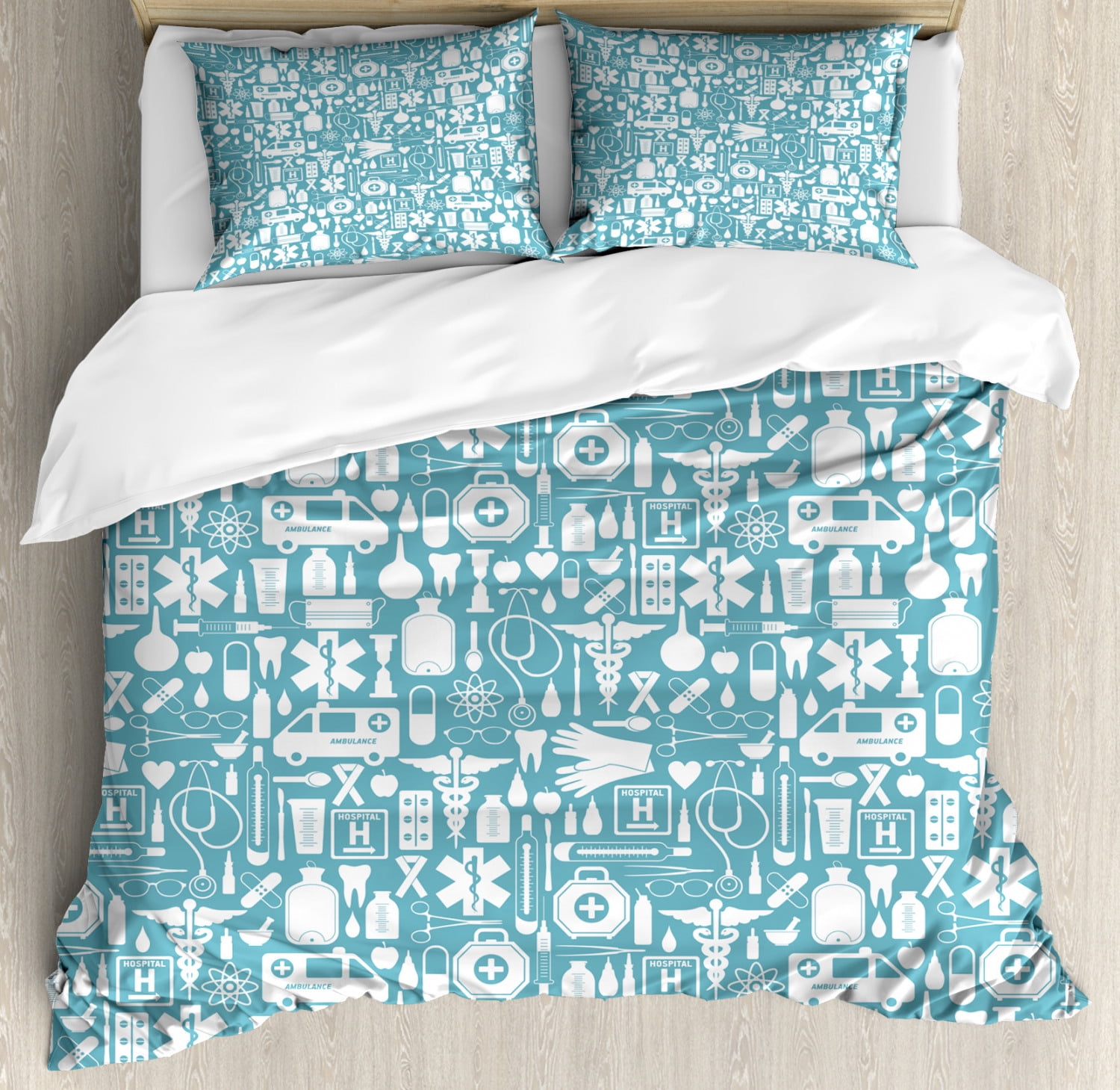 Apothecary Duvet Cover Set King Size, Medication Hospital Health Care ...