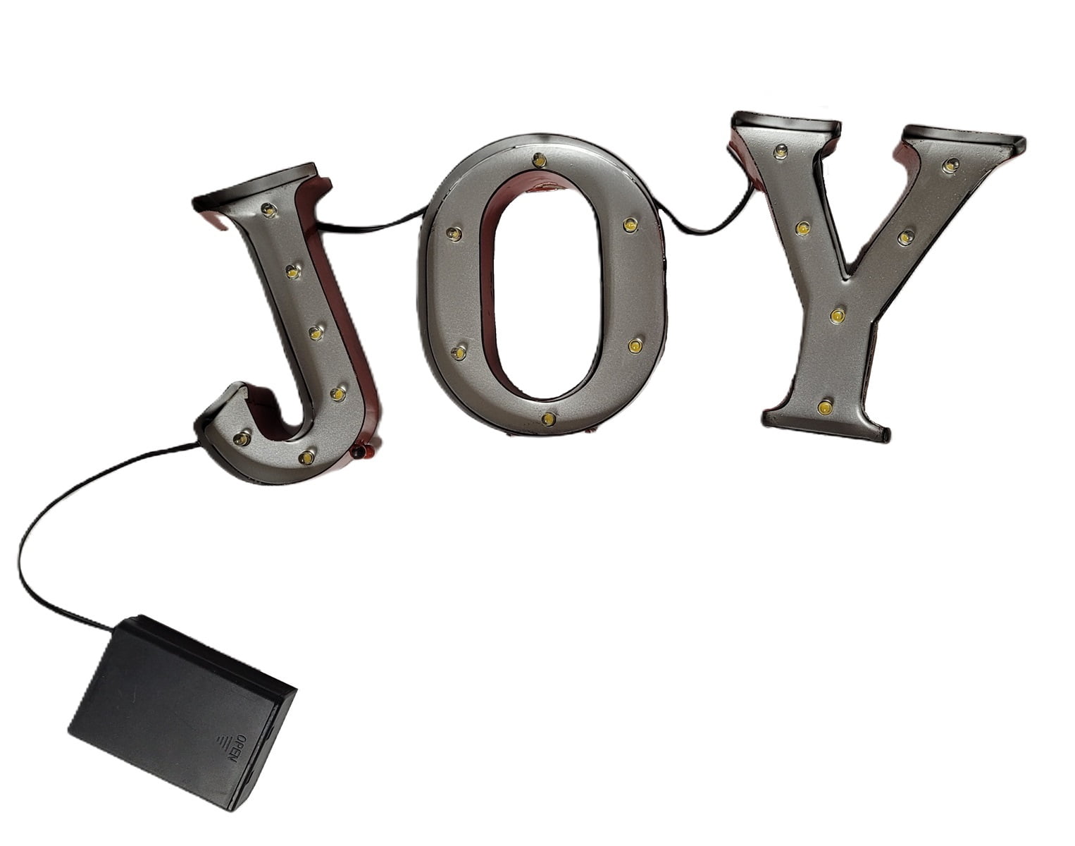 Apothecary "JOY" Battery Operated LED Marquee Sign 4.5" H x 12" L ...