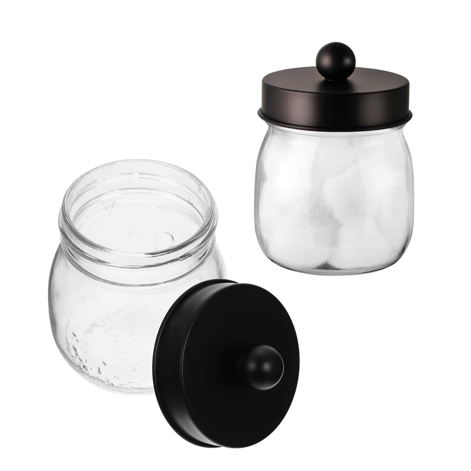 Apothecary Jars Set,jar Decor Bathroom Vanity Storage Organizer ...