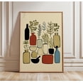 Apothecary Poster Herbal Bottle Wall Art Vintage Kitchen Illustration ...