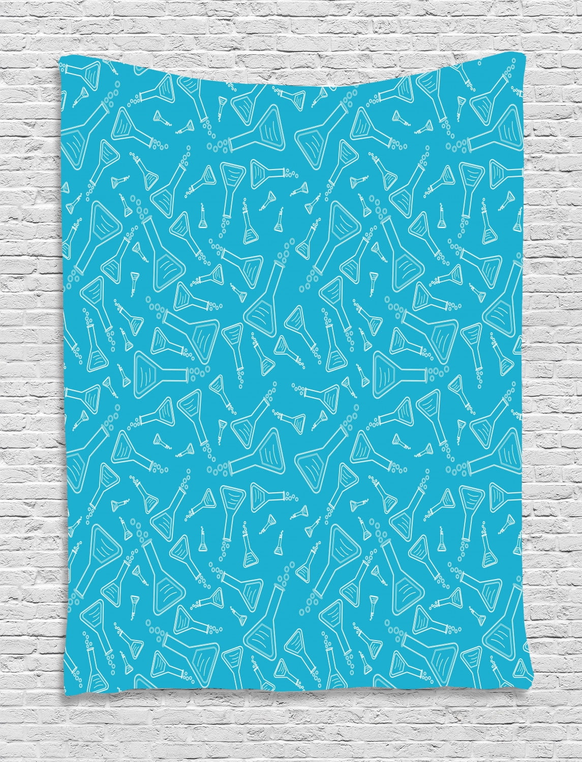 Apothecary Tapestry, Laboratory Equipment Flasks Cosmetic Health ...