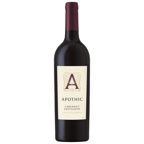 Apothic Cabernet Sauvignon Red Wine, 750ml Glass Bottle 13.5% ABV ...