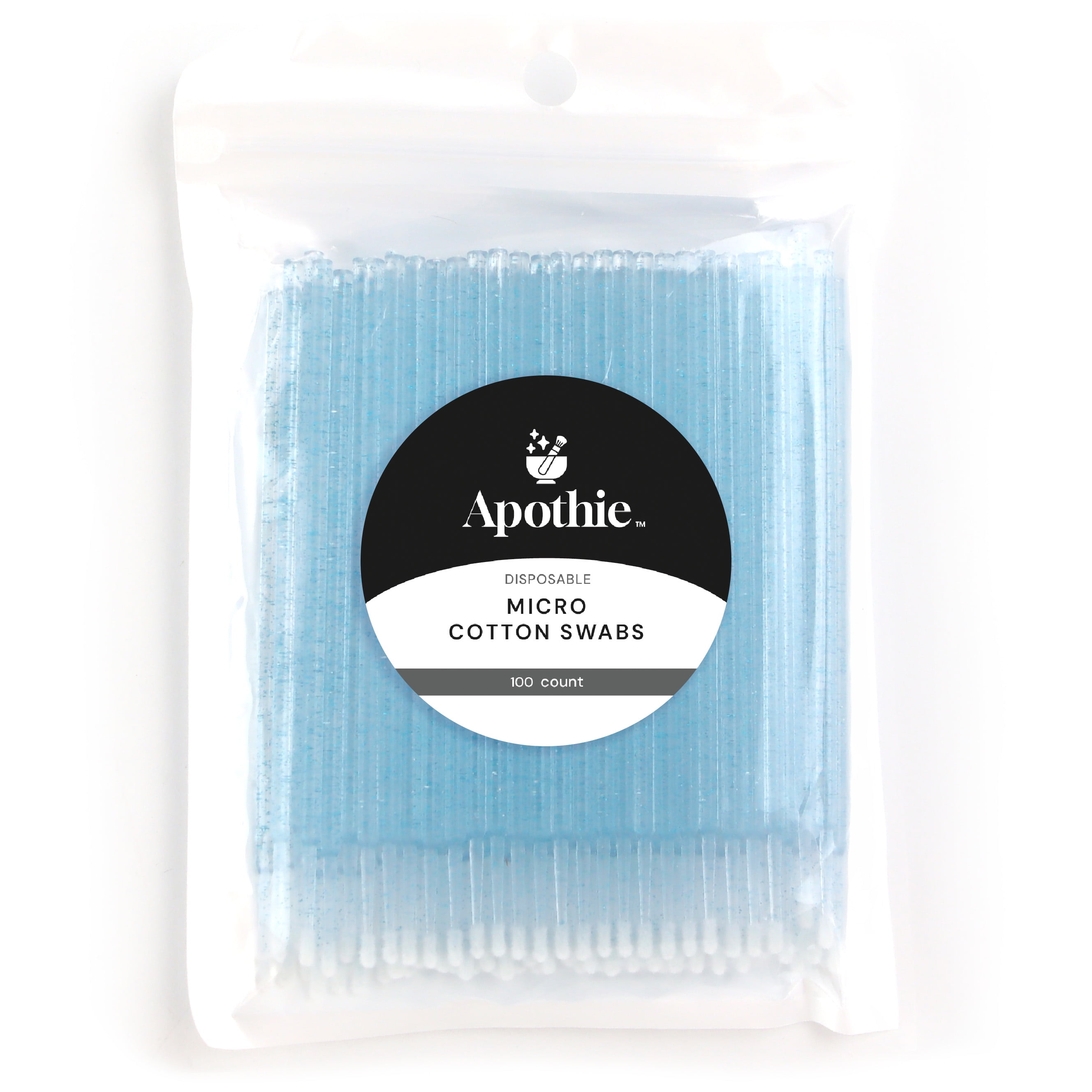 Apothie Disposable Micro Swabs Blue Crystal (100 pieces per bag ...