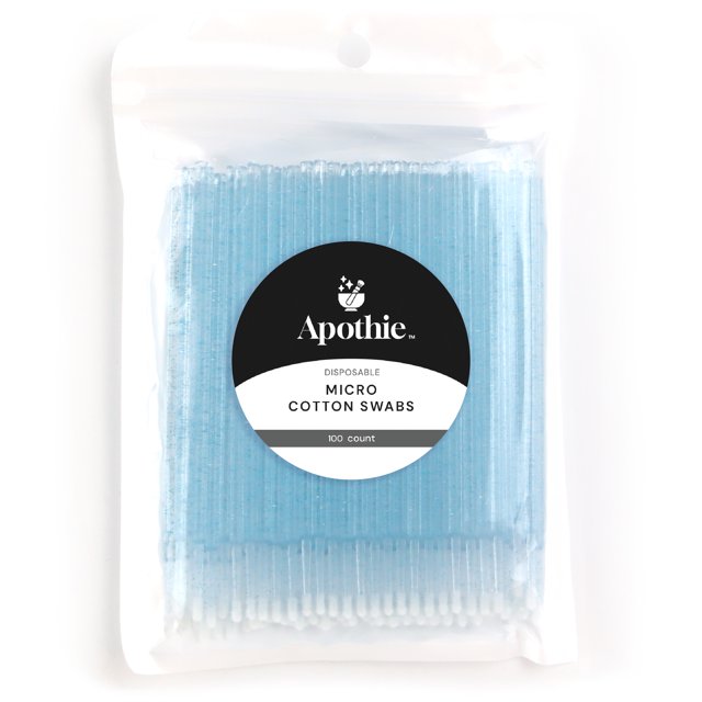 Apothie Disposable Micro Swabs Blue Crystal (100 pieces per bag ...