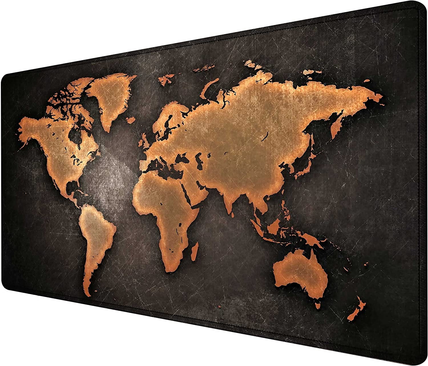 Apottwal World Map Desk Pad with Stitched Edge,XXL Desk Mat for Desk ...