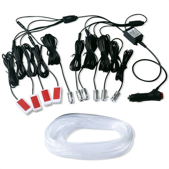 App Car Atmosphere Lights Fiber Optic Interior Light Colorful Cold RF ...