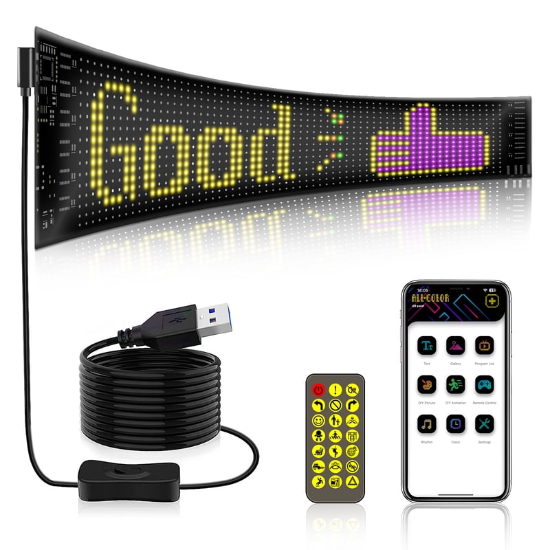 App Control Programmable LED Display Screen RGB Messages Scrolling Led ...