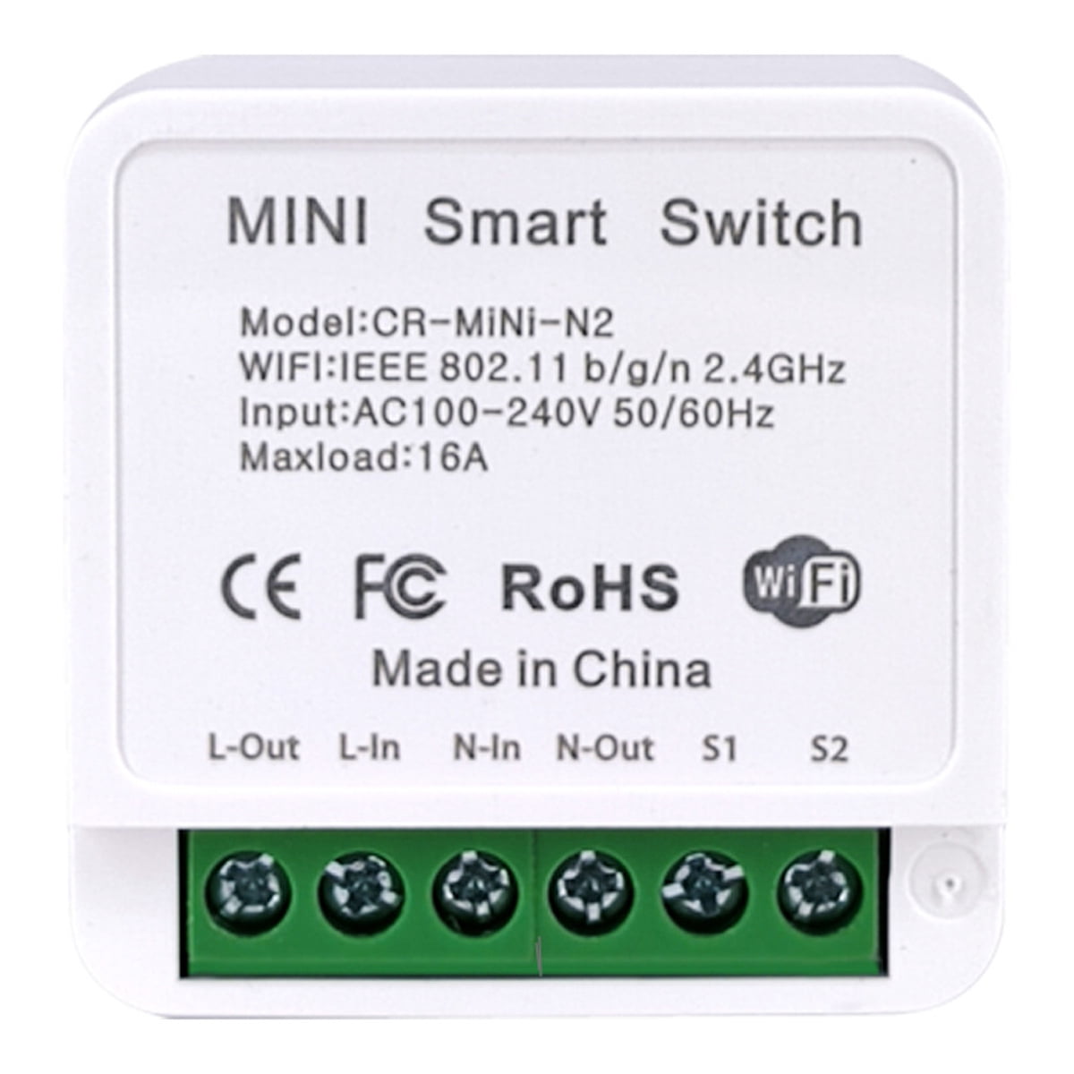 App-Controlled Smart Switch, Diy Smart Home Module, 16A Ac100-240V 50 ...
