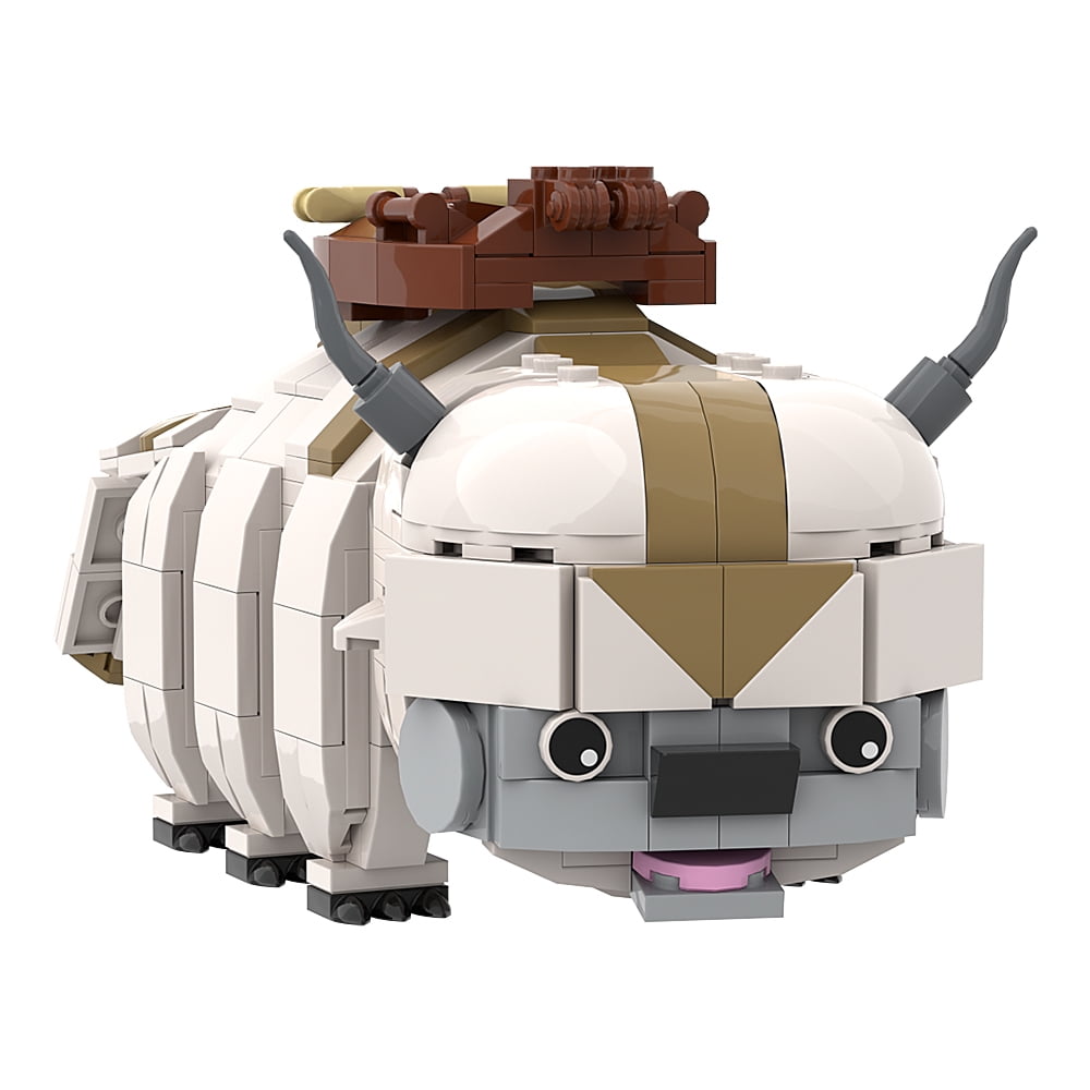 Appa Building Set, MOC Appa Cartoon Character Building Kit Compatible ...