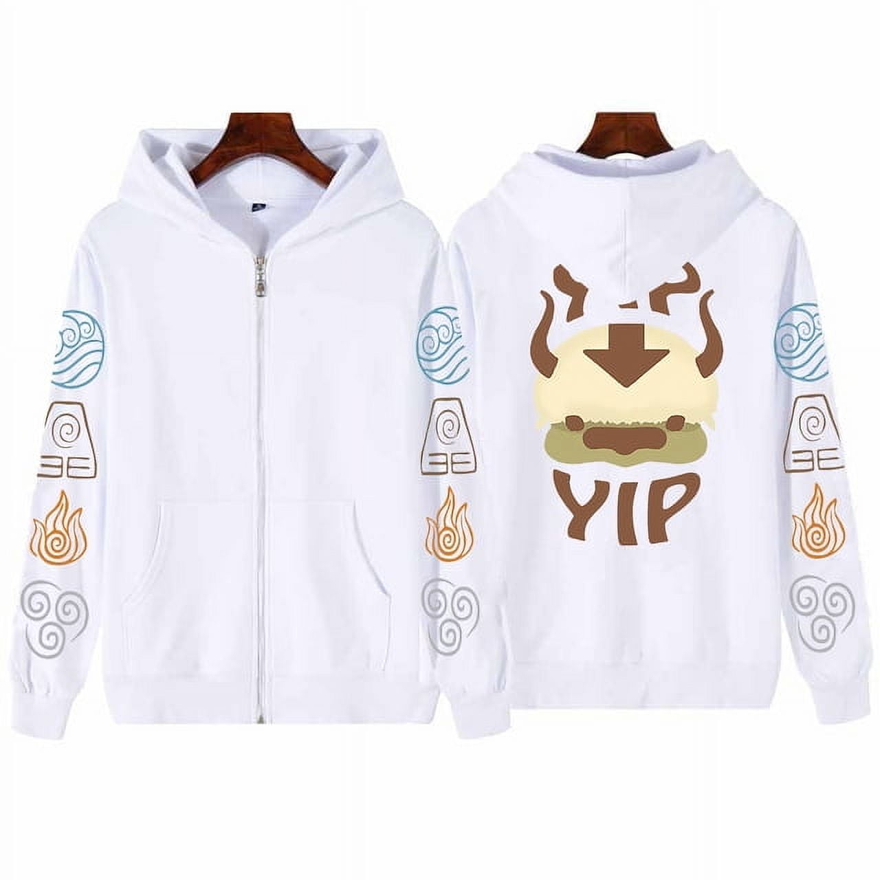 Appa Yip Printed Hooded Avatar The Last Airbender Anime Hoodie Men ...