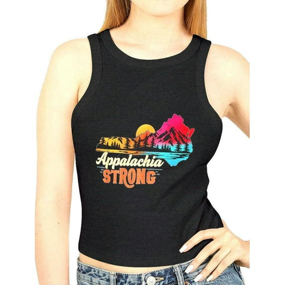 Appalachia Strong Womens Tank Top: Micro Rib Racerback, Hiking Gift ...