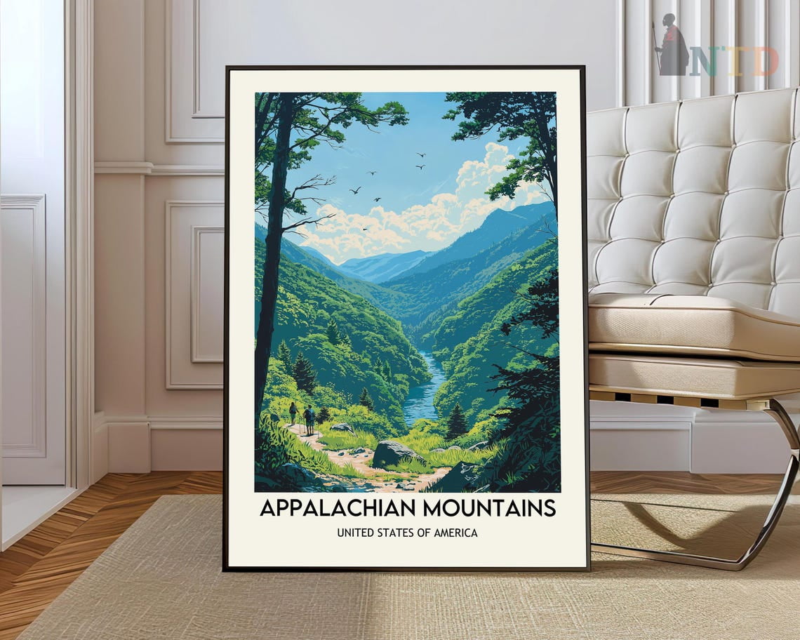 Appalachian Mountains Print, Appalachian Print, Appalachian Poster ...