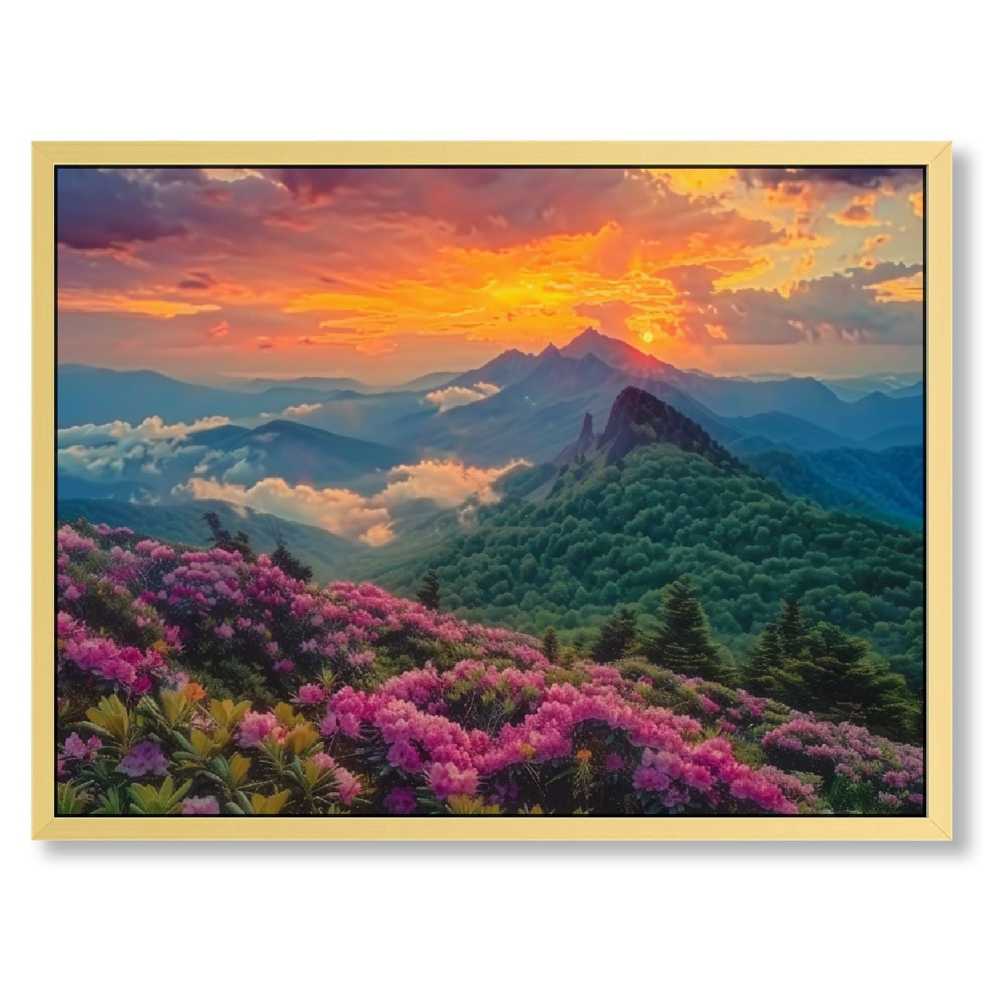 Appalachian Mountains in Spring Modern Wall Art Poster Gift HD Picture ...