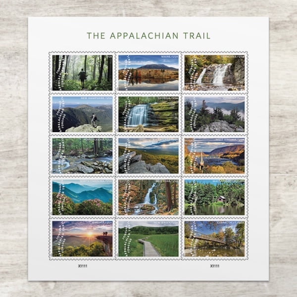 The Appalachian Trail USPS Forever Postage Stamp 5 Sheets of 15 US ...