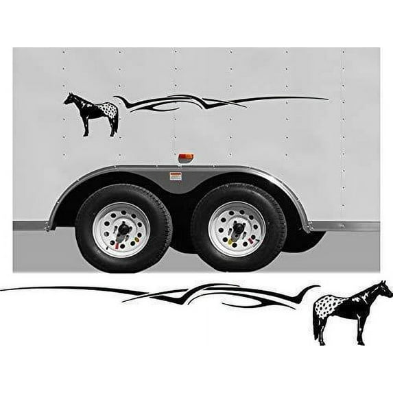 Appaloosa 2 Equestrian Horseback Riding Horse RV Camper Trailer Camping ...