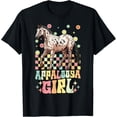 Appaloosa Girl Groovy Horse Girl Retro Graphic T-Shirt - Walmart.com