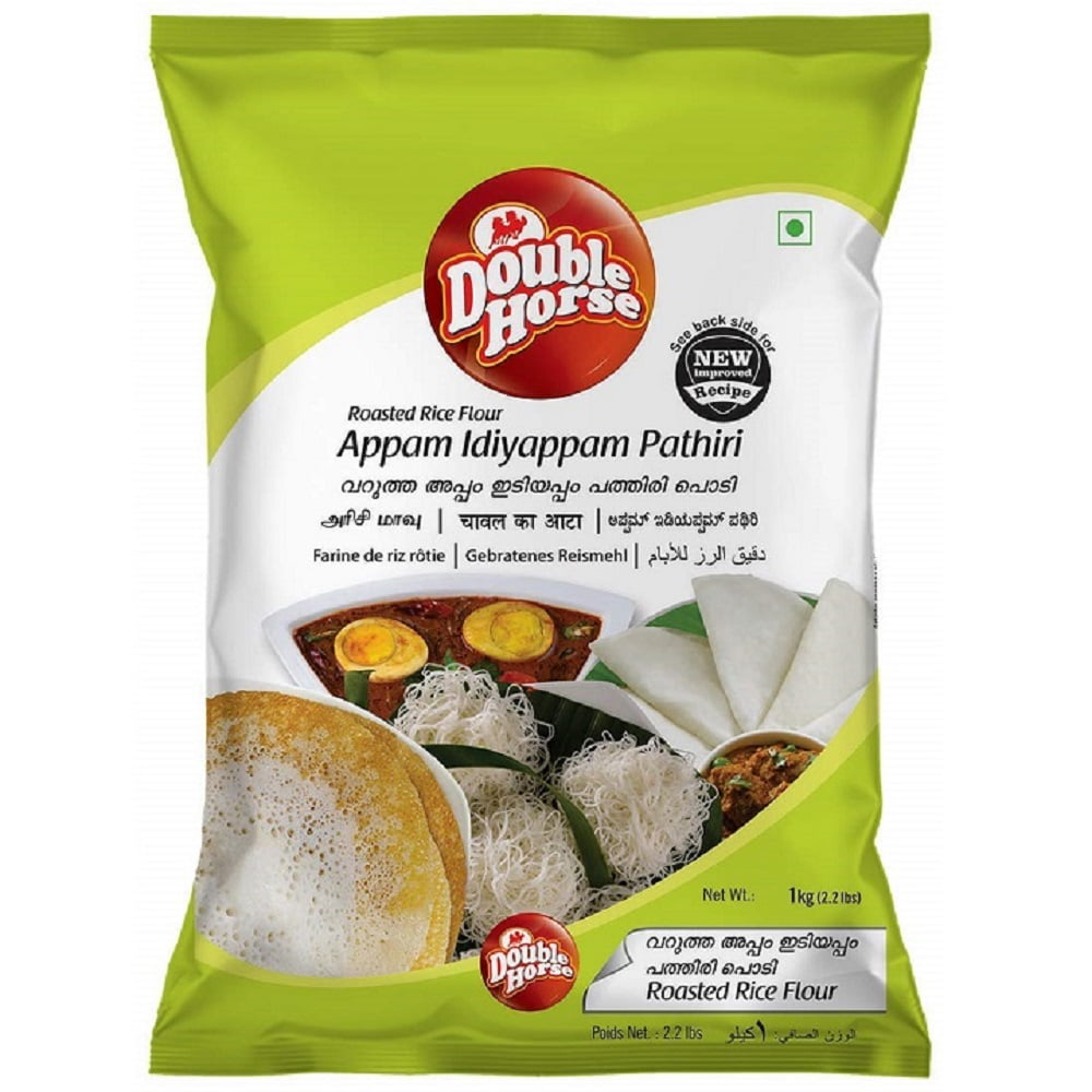 Appam Idiyappam Pathiri Roasted Rice Powder Flour Podi Double Horse 1KG ...