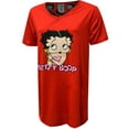 Apparel Connection LLC Womens Betty Boop Classic Red Nightshirt (Small ...
