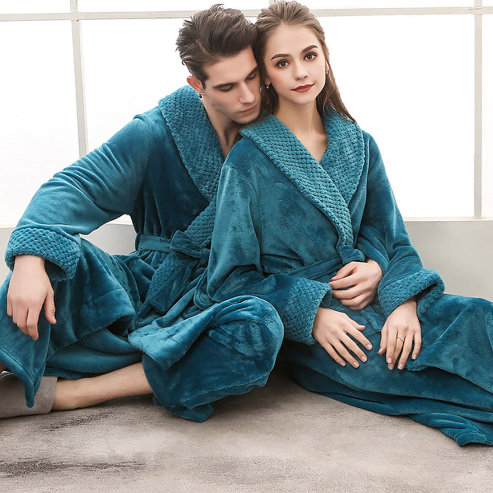 Apparel Memory Foam Glitter Foam Star Mens Foam Couple Sleeping Robes ...