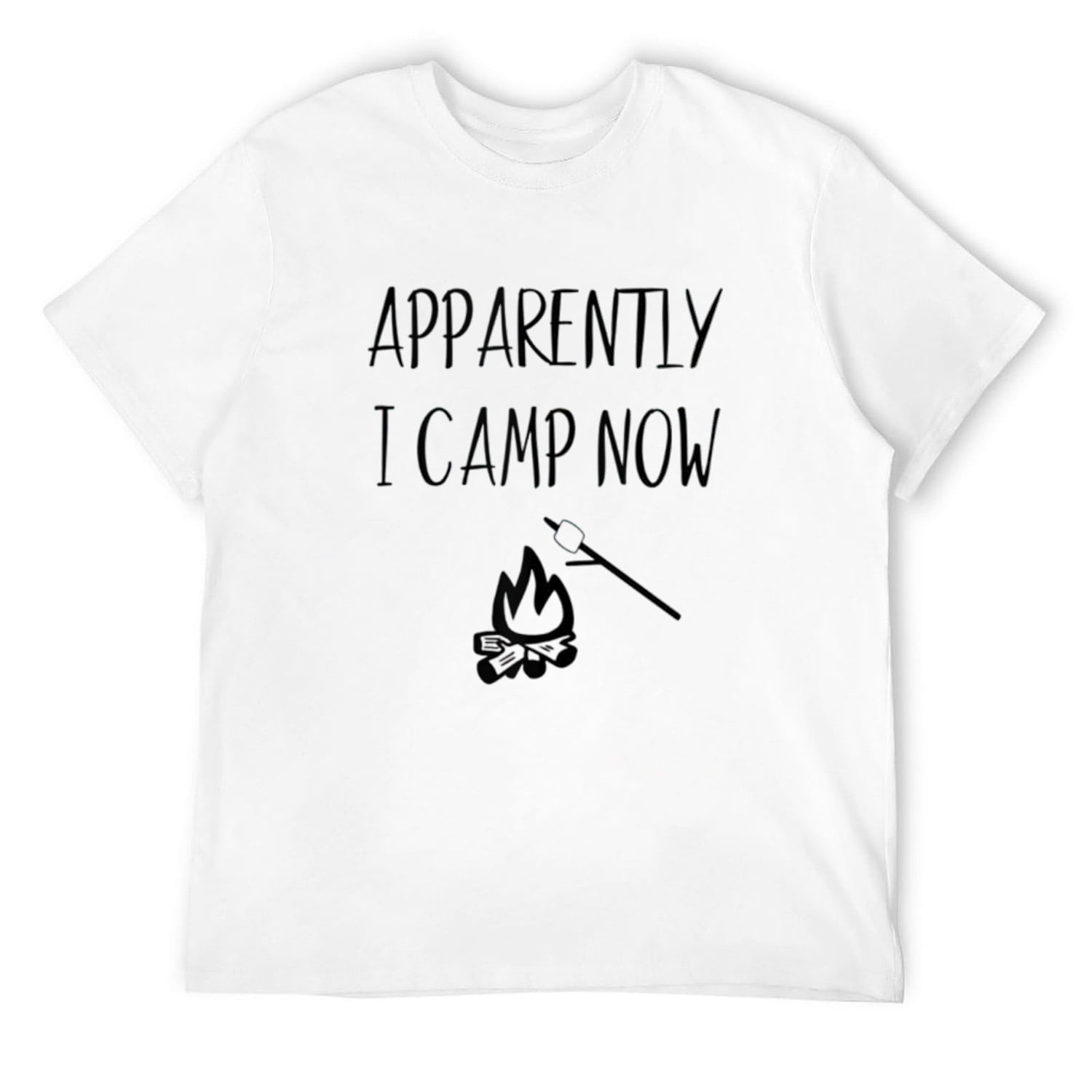 Apparently I Camp Now Campfire First Time Campers Women Cute T Shirt ...