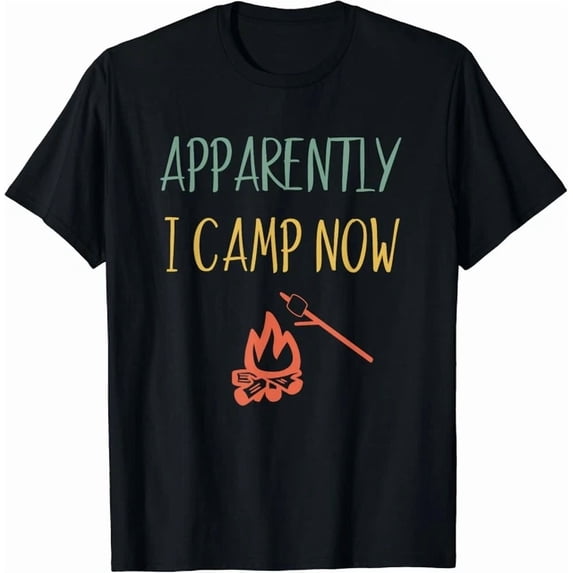 Apparently I Camp Now First Time Campfire Gift Retro Camping Gift ...