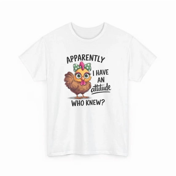 Apparently I Have Attitude Humor T-Shirt S-5XL Worthy Tee For Everyone ...