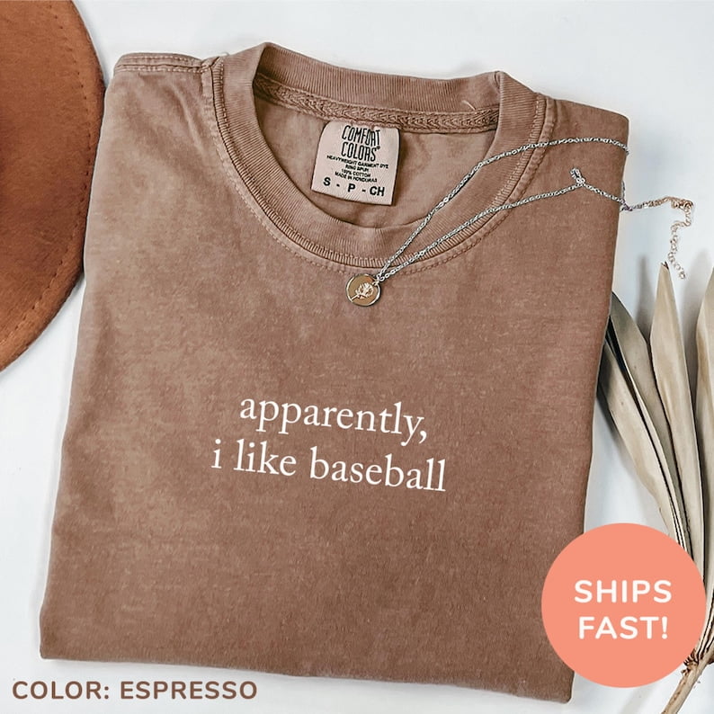 Apparently, I Like Baseball Shirt, Baseball Player Shirt, Baseball ...