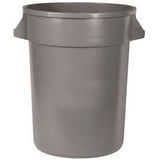 Appeal 55 Gal. Plastic Gray Touchless Round Heavy-Duty Trash Can ...