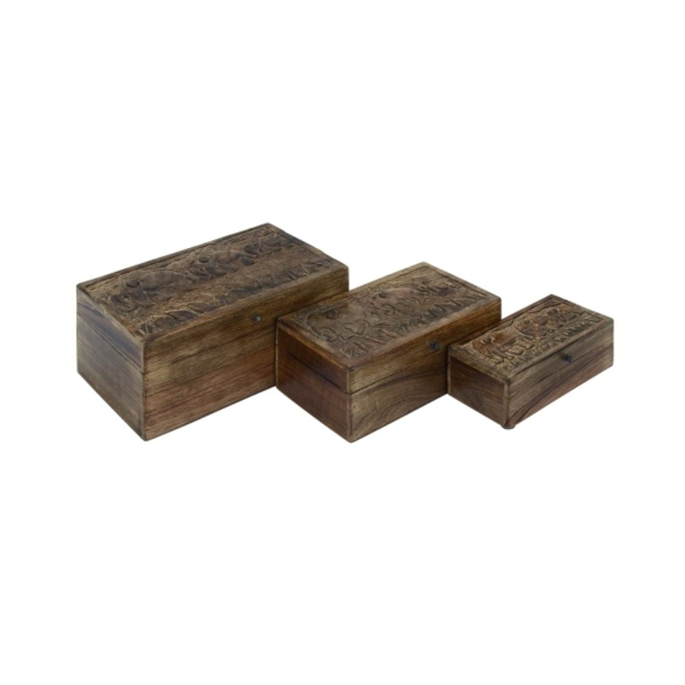 Appealing Set Of Three Wooden Boxes - Walmart.com