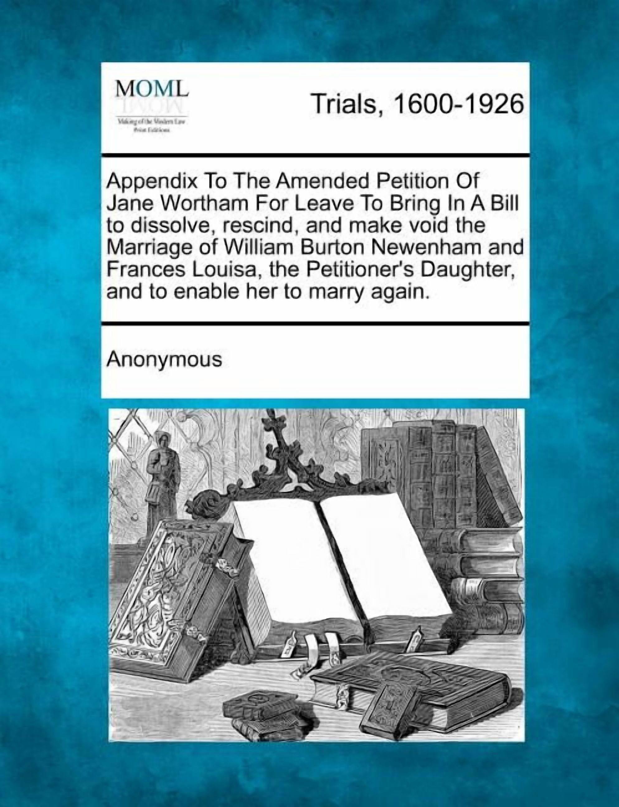 Appendix to the Amended Petition of Jane Wortham for Leave to Bring in ...