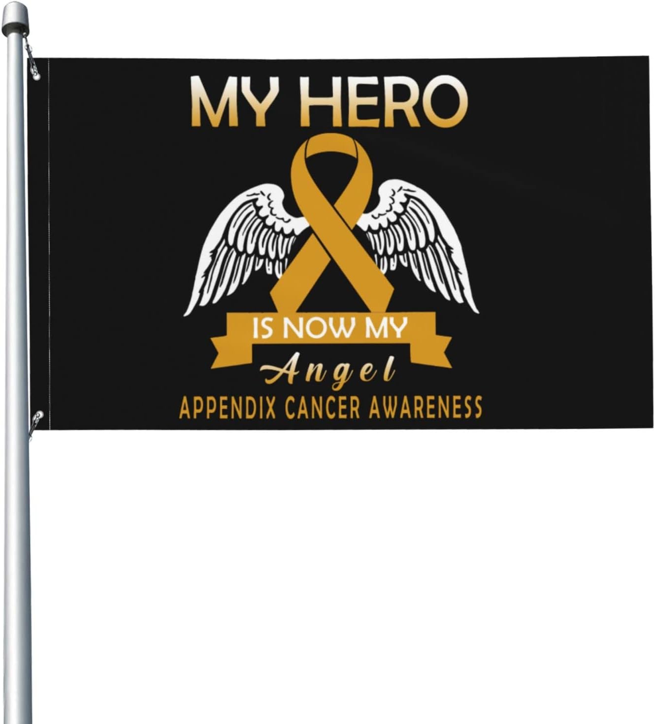 Appendix Cancer Awareness Flag 3x5 Ft Banner Poster Decorative Backdrop ...