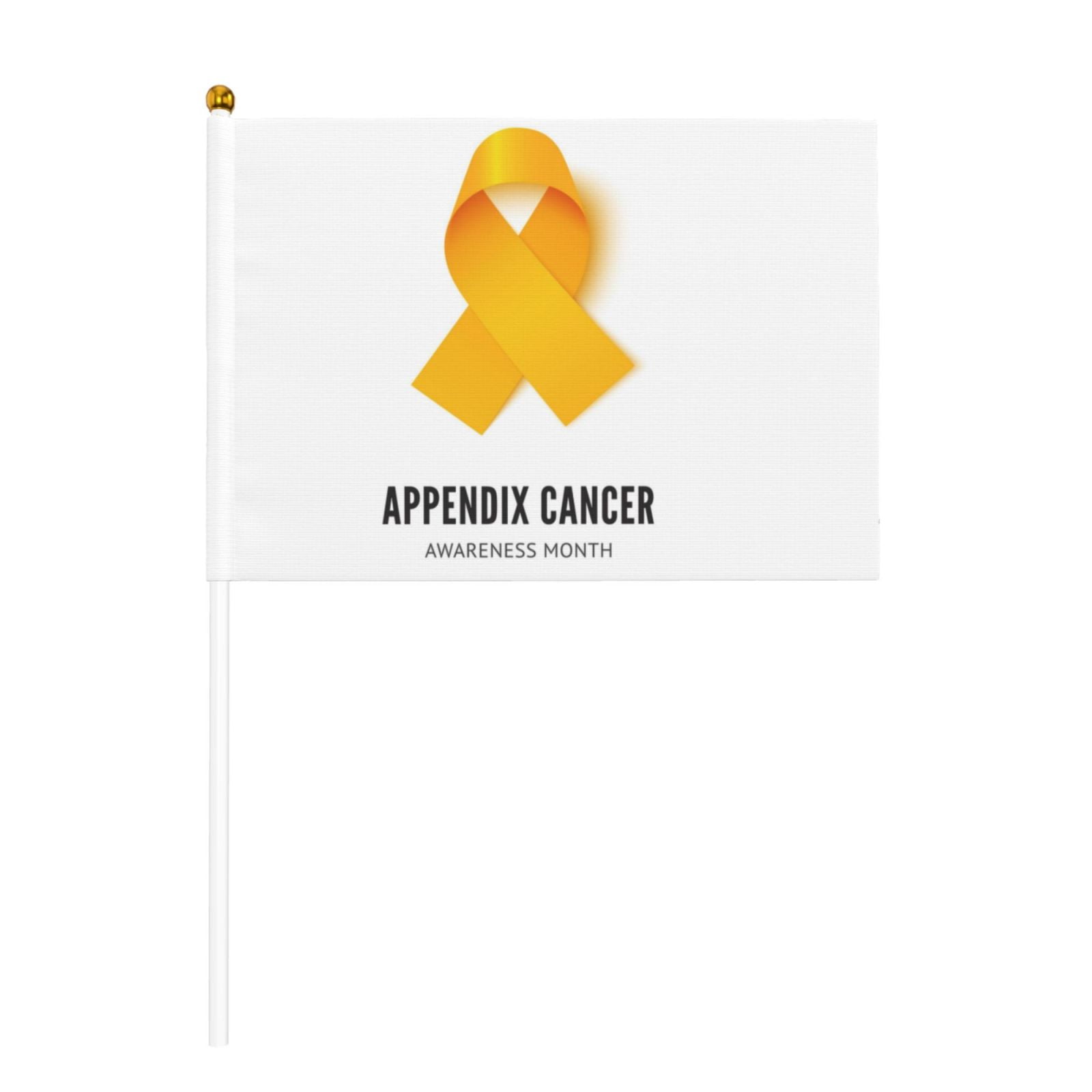 Appendix Cancer Awareness Flag Small Mini Hand Held Flags Small ...