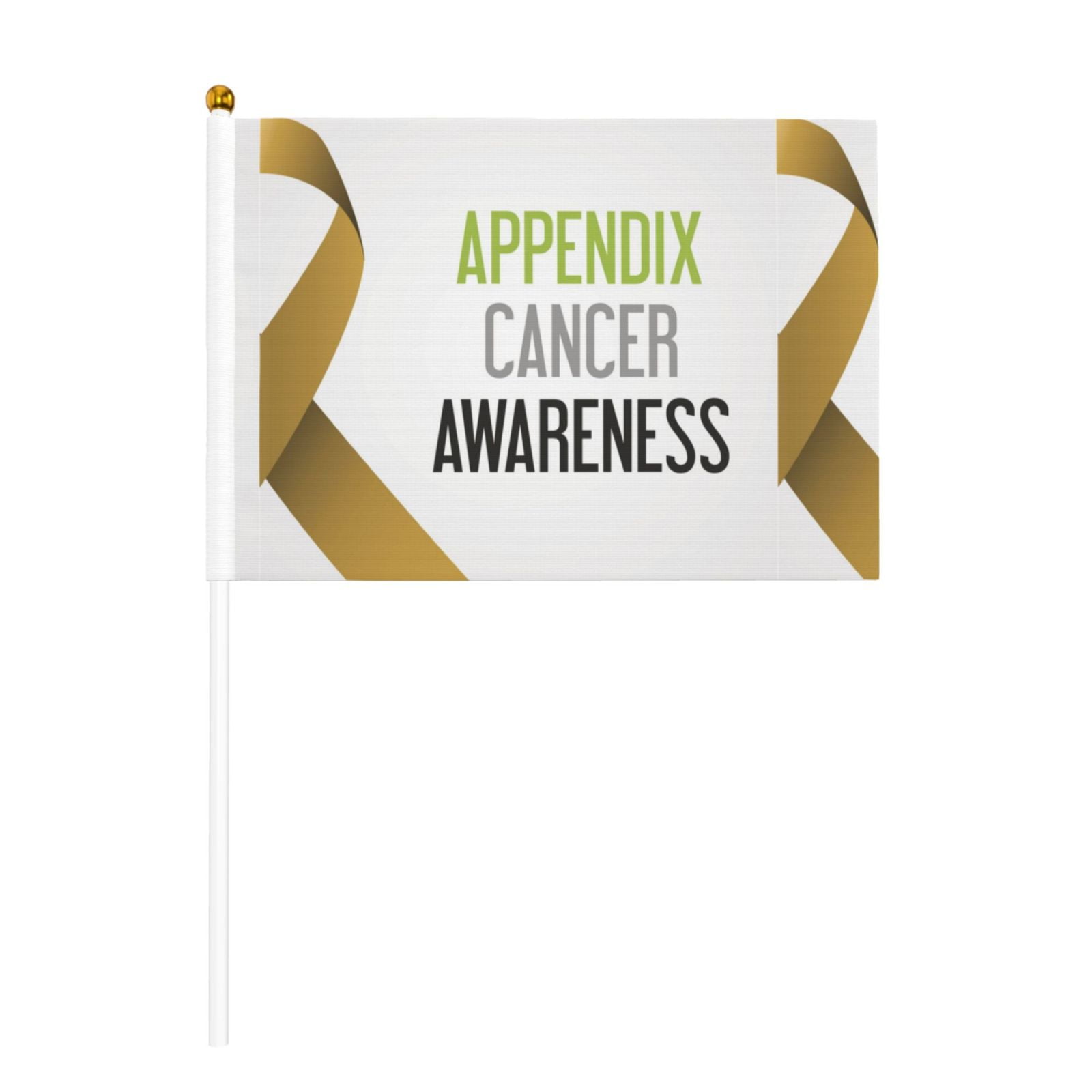 Appendix Cancer Awareness Flag Small Mini Hand Held Flags Small ...