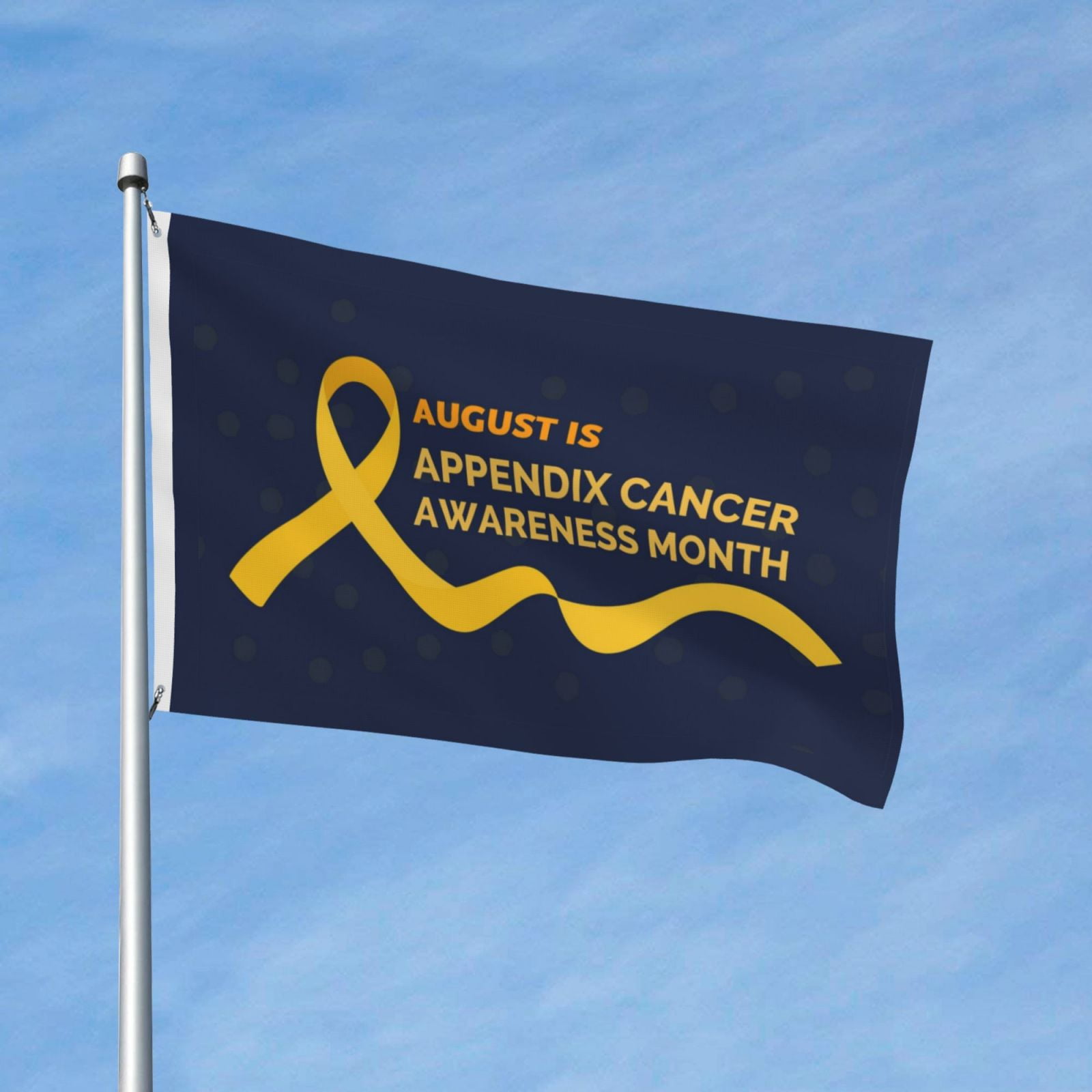 Appendix Cancer Awareness Garden Flags 3x5 Ft Decoration Double Side ...