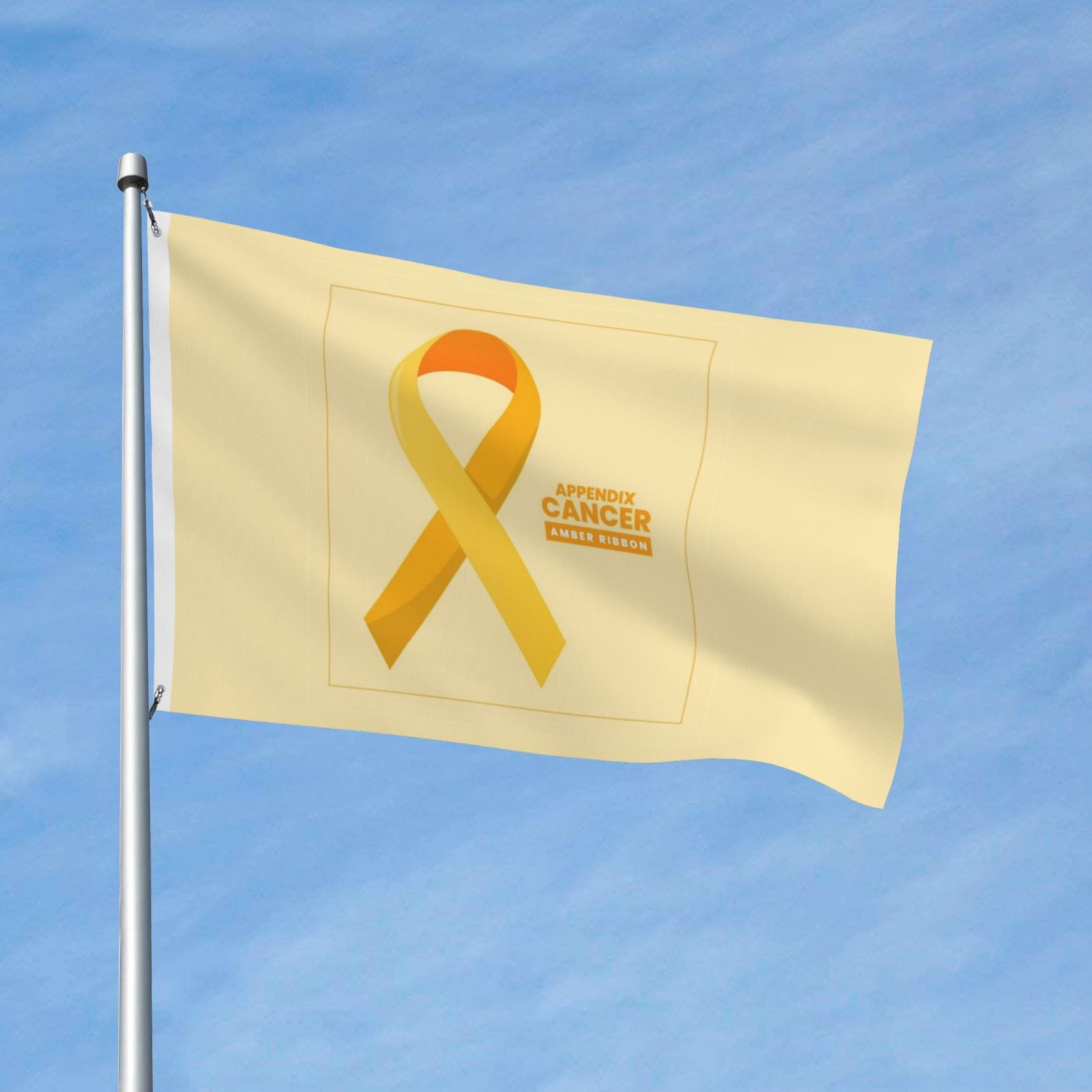 Appendix Cancer Awareness Garden Flags 3x5 Ft Decoration Double Side ...