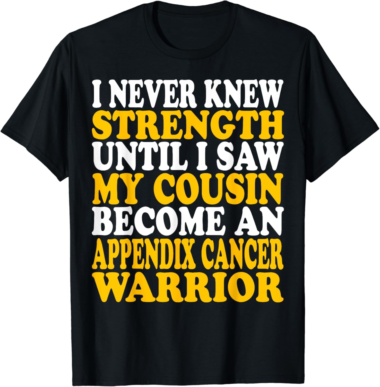 Appendix Cancer Awareness Month Cousin Warrior Groovy T-Shirt - Walmart.com