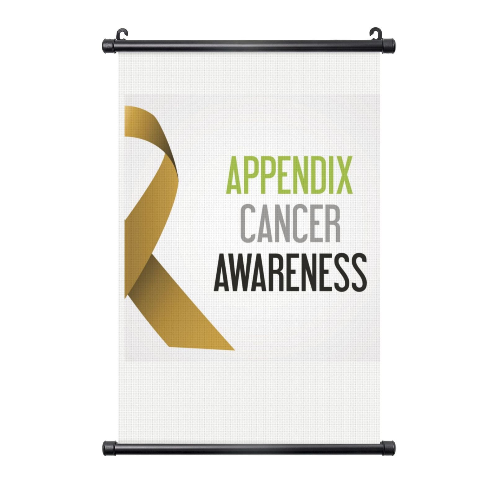 Appendix Cancer Awareness Poster Wall Art Banner Backdrop Prints Posters Decor For Home Office ...