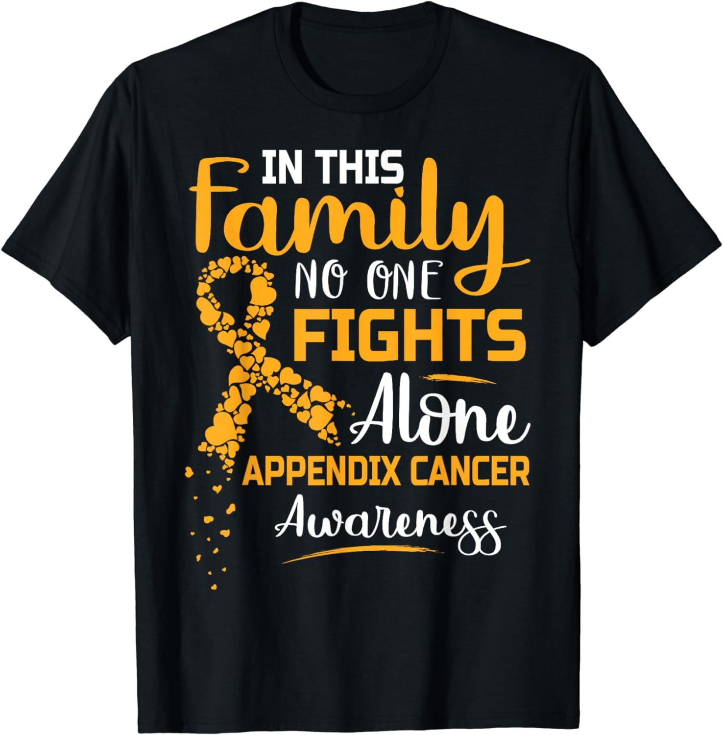 Appendix Cancer Awareness Survivor Ribbon Men Women T-Shirt - Walmart.com