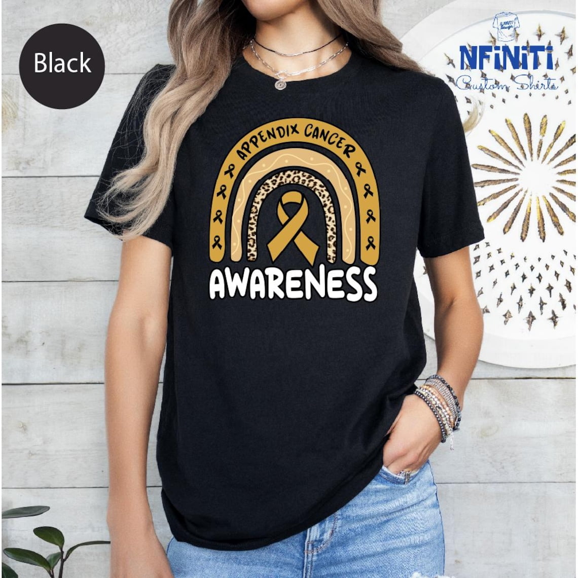 Appendix Cancer Awareness T-Shirt: Support Survivor Gift All Size S-5Xl ...