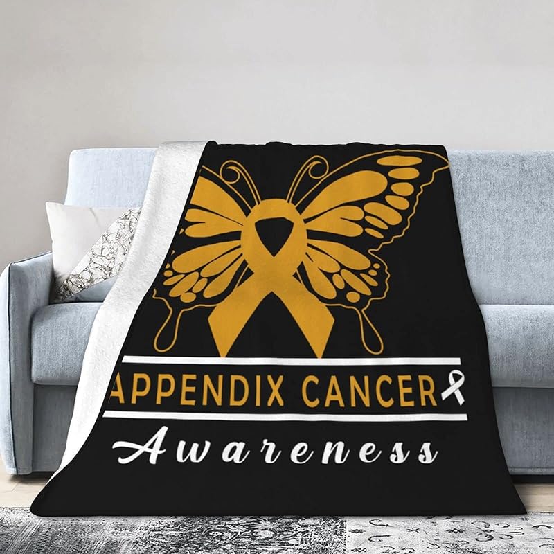 Appendix Cancer Awareness Ultra-Soft Micro Fleece Blanket Microfiber ...