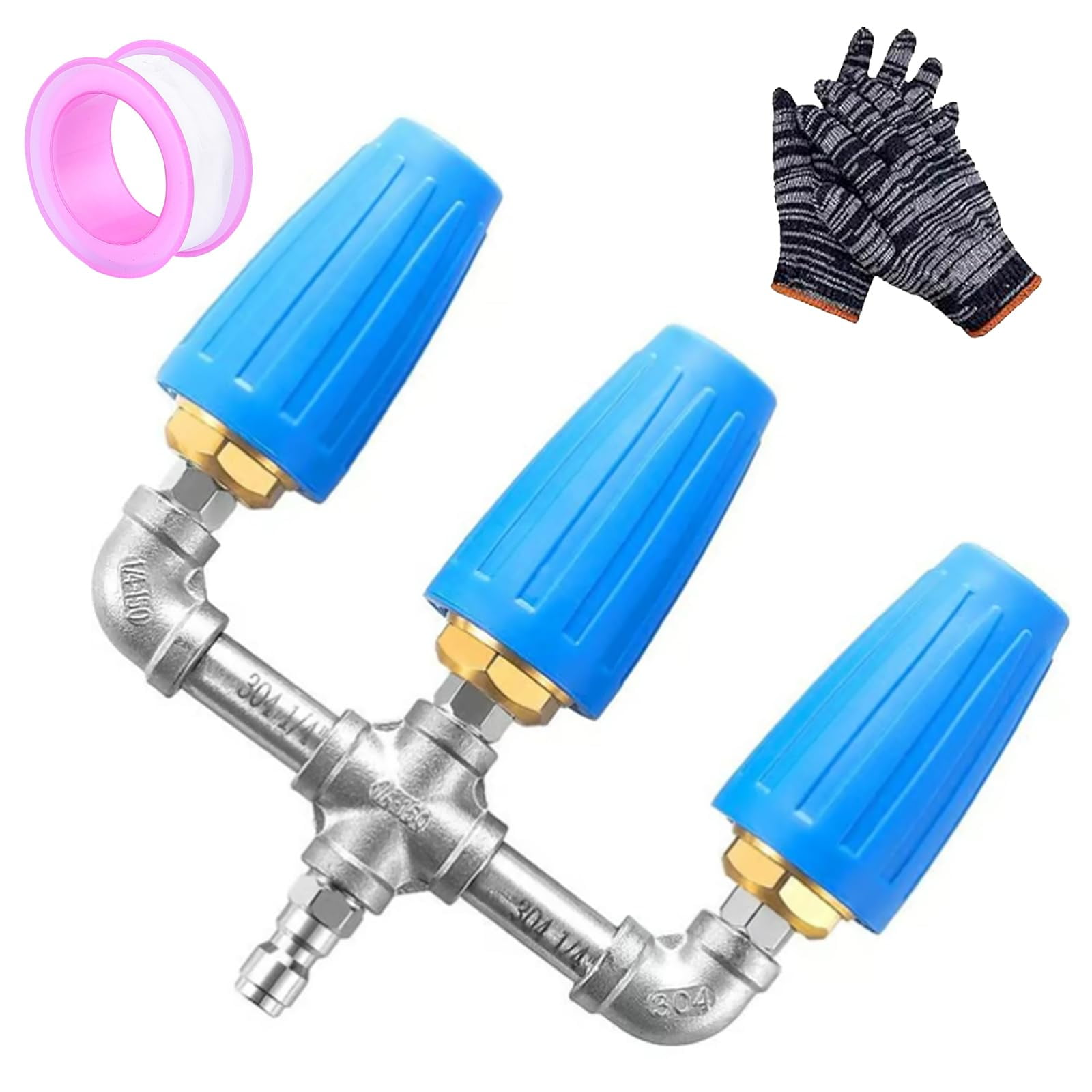 Appendixt Triple Turbo Nozzle Pressure Washer, 3-in-1 Power Washer ...