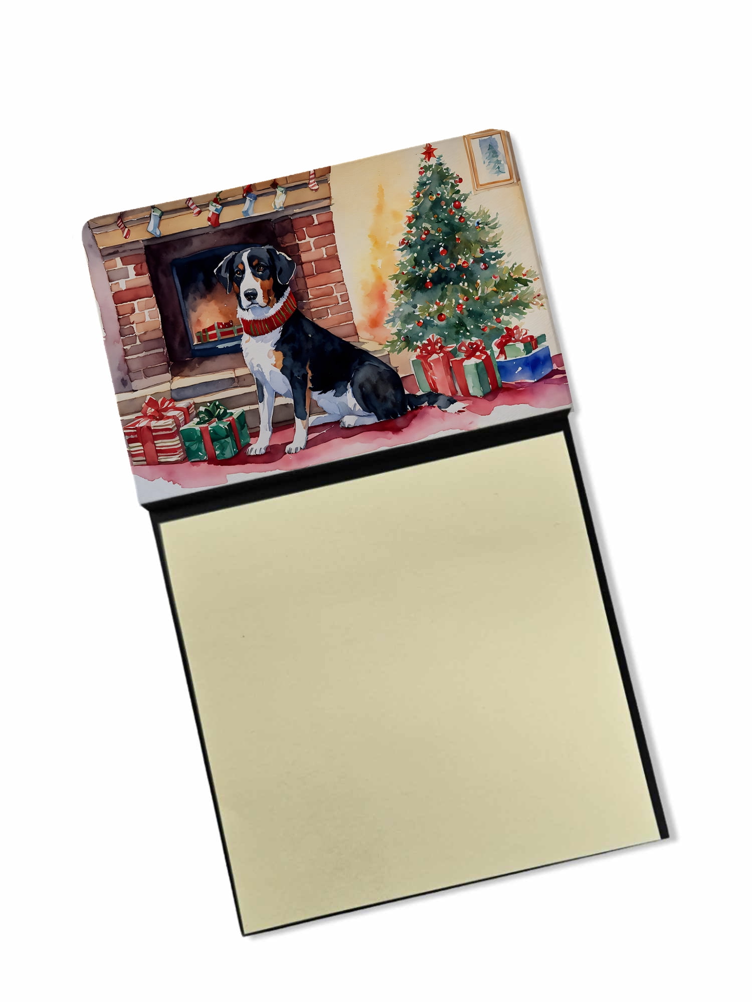 Appenzeller Sennenhund Cozy Christmas Sticky Note Holder 3.25 in x 5.25 ...