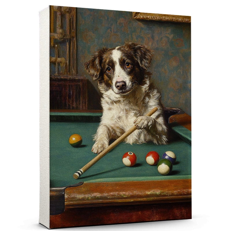Appenzeller Sennenhund Dog Stretched Canvas Size 8x12 Billiards Canvas ...
