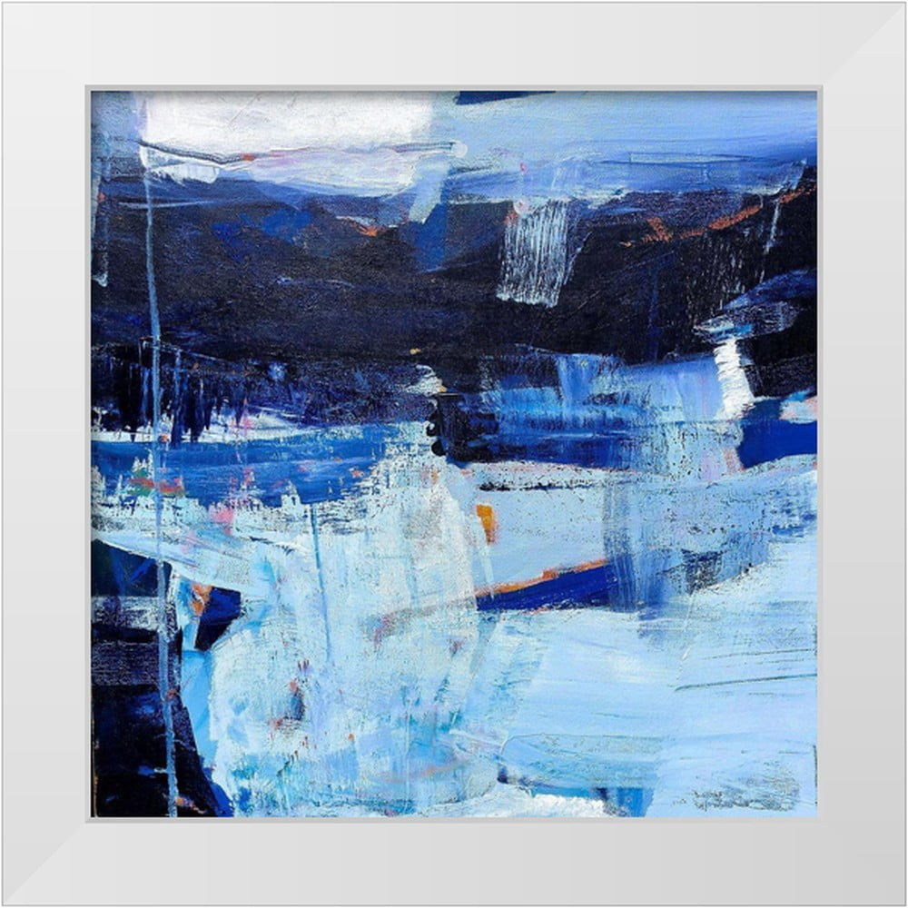 Apperlo, Mila 26x26 White Modern Wood Framed Museum Art Print Titled ...