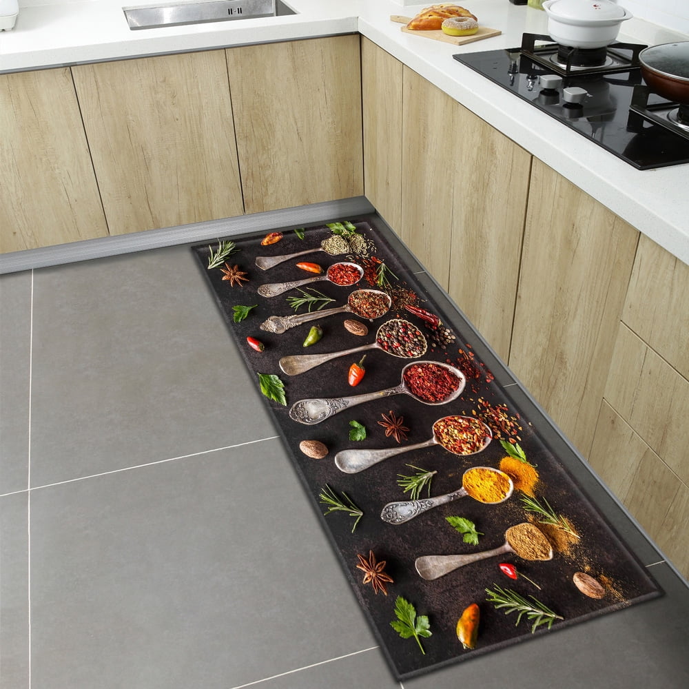 Appetite Decoration Spice Floor Mats Kitchen Anti-slip Door Home Decor ...