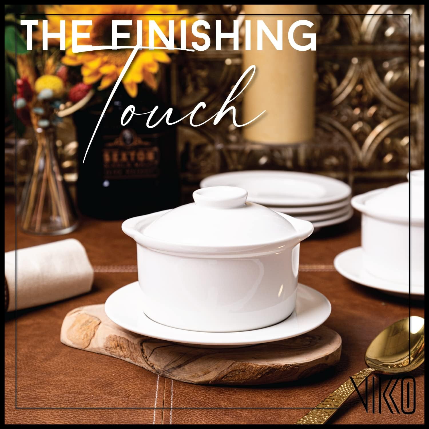 Appetizer Plate, Set of 5 Restaurant 6" Round Saucer Plates, Fine ...