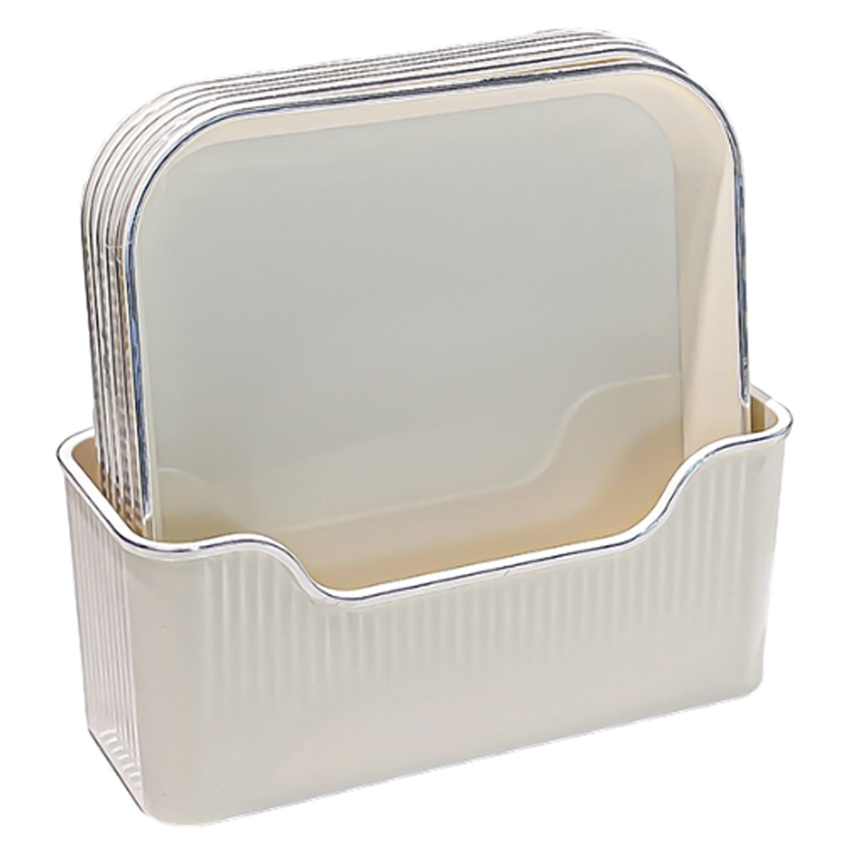 Appetizer Plates with Storage Drain Rack, Table Garbage Spit Bone Dish ...