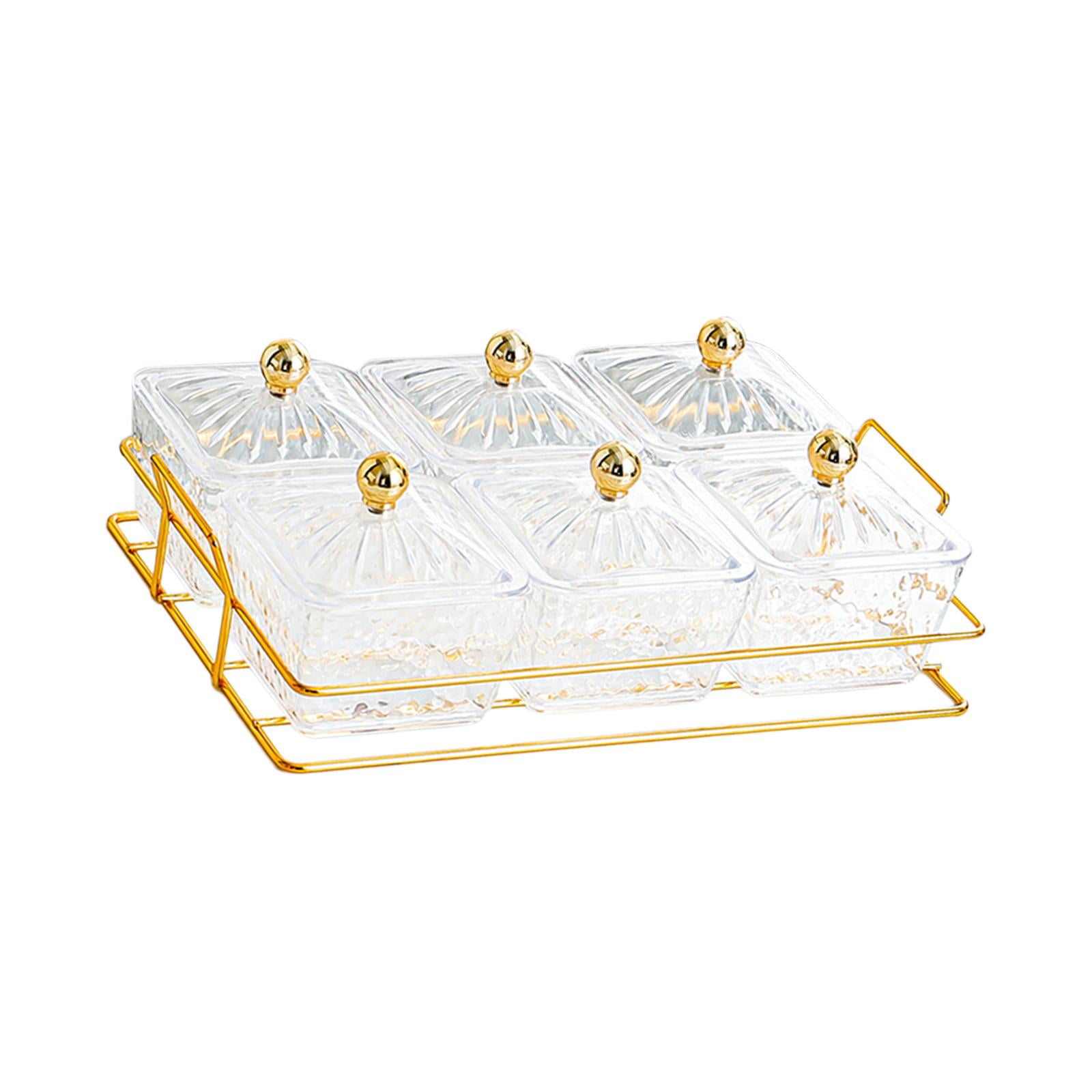 Appetizer Serving Tray Condiment Tray with Rack Luxury Cookies Jar Food ...