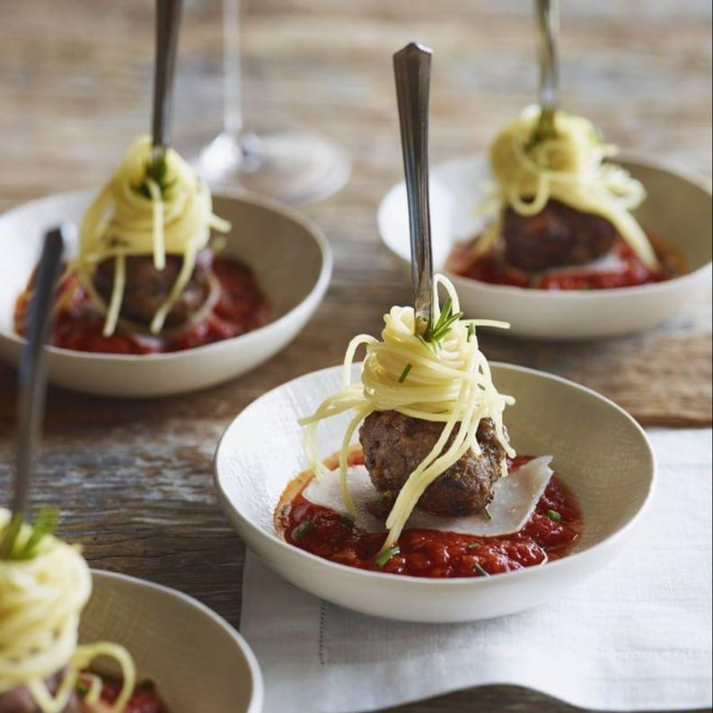 Appetizer Small Pasta Bowls with Mini Forks Set for Food Display Buffet ...